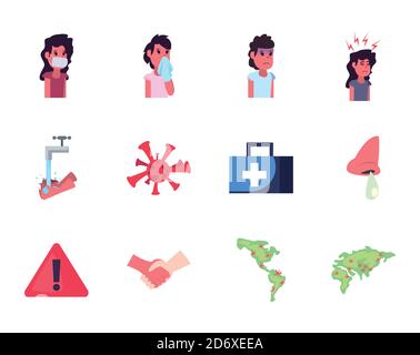 boy with runny nose and symptoms of cold. Cute children as medical ...