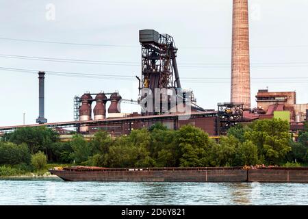 HKM Duisburg, steel mill, Hüttenwerke Krupp Mannesmann GmbH, Duisburg ...