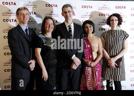 Award winners (l-r) Jason Wallace, Jo Shapcott, Edmund De Waal, Kishwar ...
