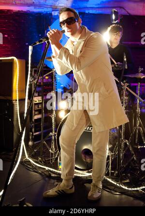James Allan of Glasvegas performing during the recording of Topman CTRL ...