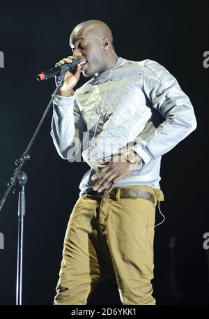 Talay Riley performing at the Hammersmith Apollo in west London Stock ...