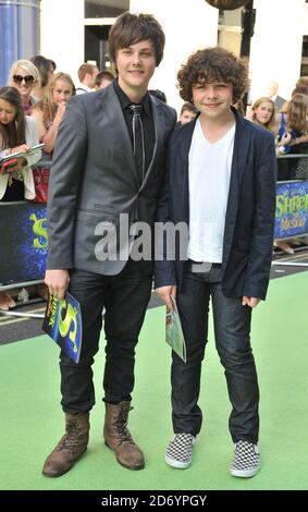 Tyger Drew Honey and Daniel Roche at the 'Shrek The Musical' press ...