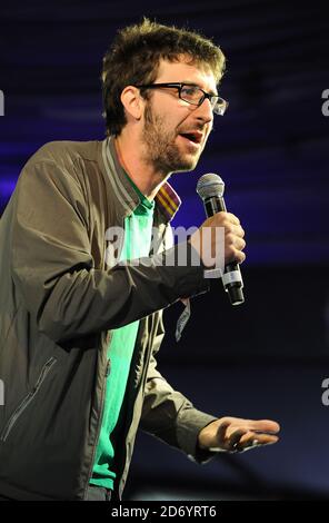 Mark Watson performing at the Latitude Festival in Henham Park, Suffolk ...