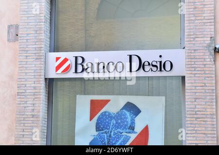 THE SIGN OF THE BANCO DESIO BANK Stock Photo - Alamy