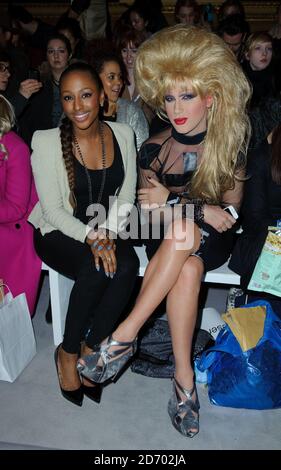 Alexandra Burke attending the Basso and Brooke fashion show, held at ...