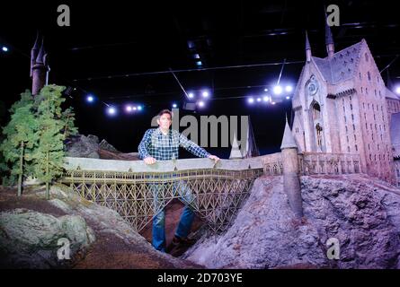 Model supervisor Jose Granell pictured with the hand-made 1:24 scale ...