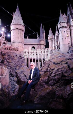 Production Set Designer Stuart Craig pictured with the hand-made 1:24 ...