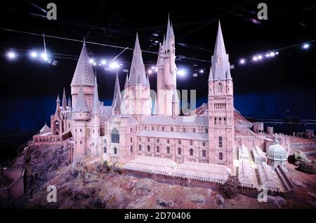 The hand-made 1:24 scale model of Hogwarts, which was used in the ...