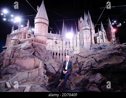 Production Set Designer Stuart Craig pictured with the hand-made 1:24 ...