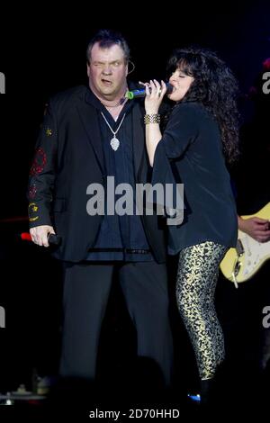 Meat Loaf performing with Patti Russo at the O2 Arena in East London ...