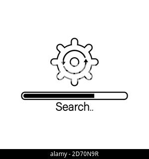 Loading process. Update system icon. Concept of upgrade application progress icon for graphic ...