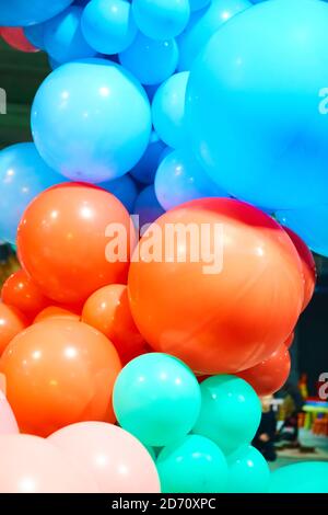 Balloons showing splendid colors. The balloons background Stock Photo ...