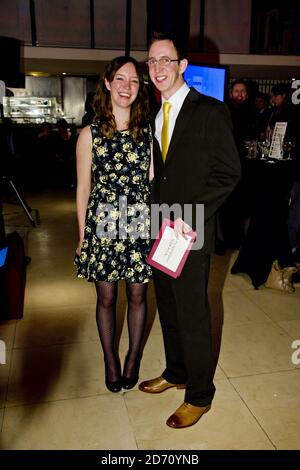 Book of the year winner Nathan Filer pictured at the 2014 Costa Book ...