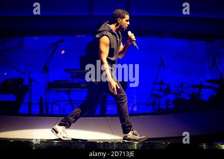 Drake performing at the O2 Arena in east London Stock Photo - Alamy