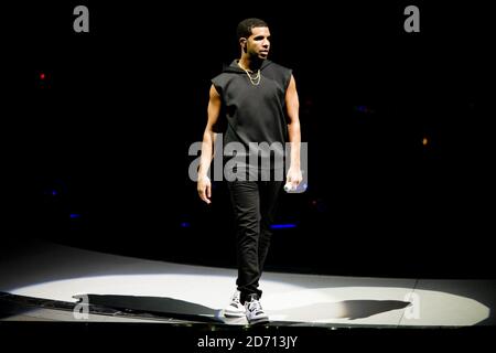Drake performing at the O2 Arena in east London Stock Photo - Alamy