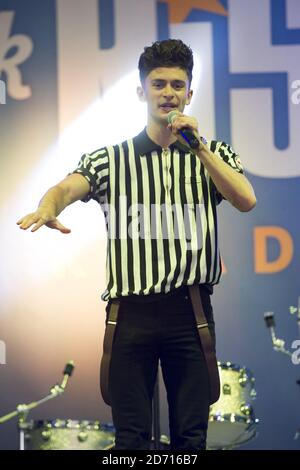 Josh Zare of Kingsland Road perform at the Hard Rock Rising truck tour ...