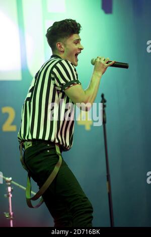 Josh Zare of Kingsland Road perform at the Hard Rock Rising truck tour ...