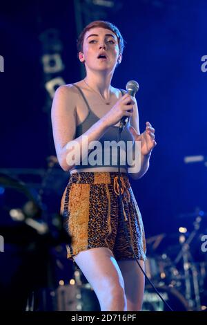 Chloe Howl performing at the Isle of Wight Festival, at Newport on the ...