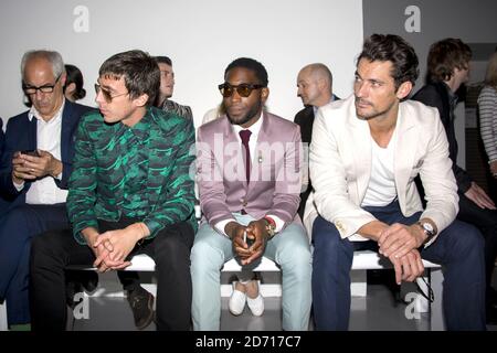 David Gandy on the front row during the Blindness London Fashion Week ...