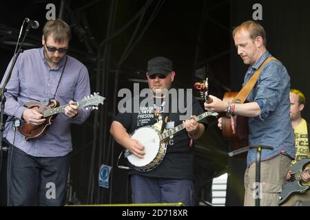 Big Chair performing at the Womad festival, in Charlton Park, Wiltshire ...