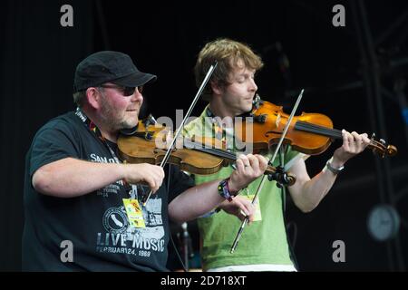 Big Chair performing at the Womad festival, in Charlton Park, Wiltshire ...