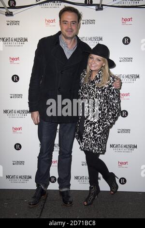 Heart London presenters Jamie Theakston (left) and Emma Bunton (front ...