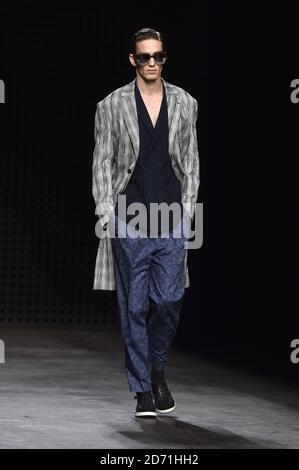 Models on the catwalk during the Casley Hayford London Fashion Week ...