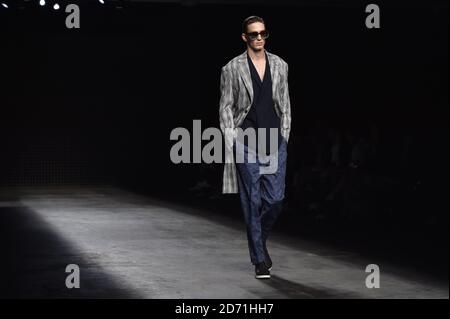 Models on the catwalk at the Casley Hayford fashion show, held at the ...