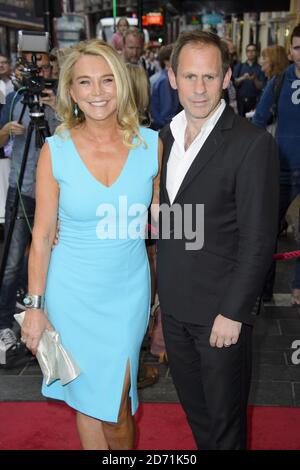 Amanda Redman and her husband Damian Schnabel Specsavers Thriller Awards held at Grovesnor Hotel ...