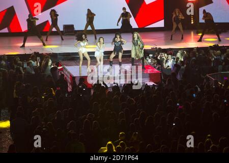 Little Mix performing during the Capital FM Jingle Bell Ball 2015 at ...