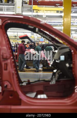 Cars on the Final Assembly line, part of Jaguar Land Rover's Advanced ...