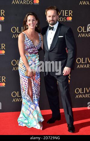 Sarah Boe and Alfie Boe attending the 2017 Olivier Awards, at the Royal ...