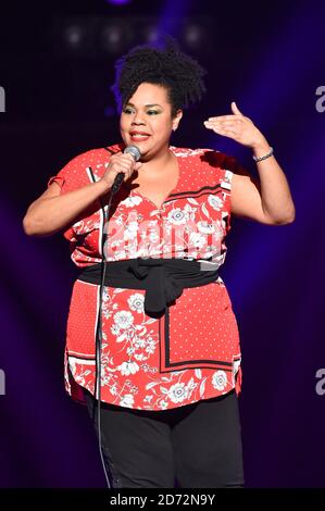 Desiree Burch on stage during the comedy night of the Teenage Cancer ...