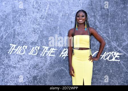 Shantol Jackson attending the Yardie premiere at the BFI Southbank in ...