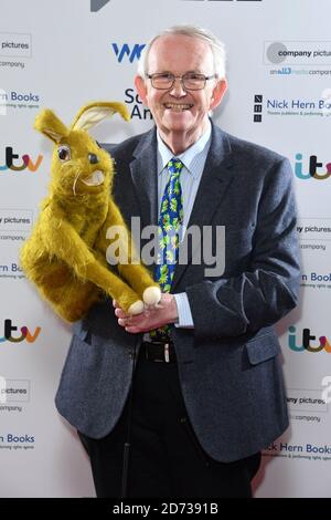 Nigel Plaskitt with Harley Hare arrives at The Writers' Guild Awards ...