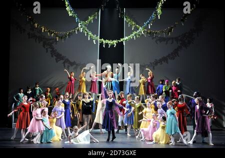 Children from the London Children's Ballet perform Snow White on stage ...