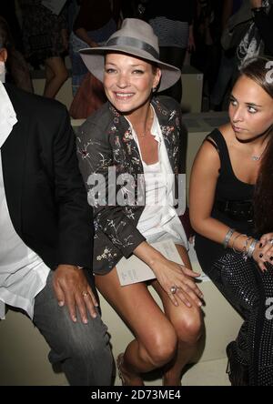 Kate Moss at the Topshop Unique Catwalk show held at the Topshop Venue ...