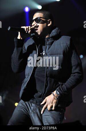 Jay Z performs live at the Alexandra Palace in north London Stock Photo ...
