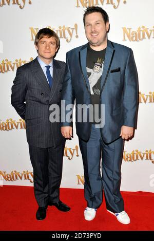 Martin Freeman and Marc Wootton arrive at the premiere of new film ...
