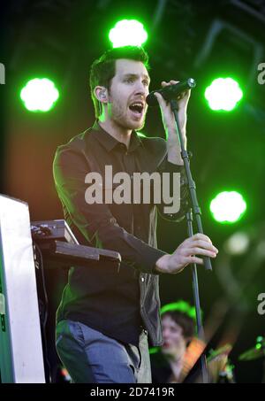 Calvin Harris performs live at the Isle of Wight festival in Newport ...