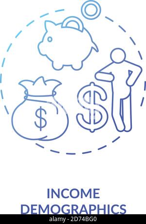 Income demographics concept icon Stock Vector Image & Art - Alamy