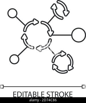 Synergetic network icon Stock Vector Image & Art - Alamy