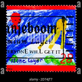 GREAT BRITAIN - CIRCA 1992: a stamp printed in the Great Britain shows ...