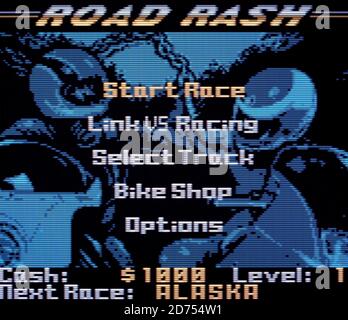 Road Rash - Nintendo Game Boy Color Videogame - Editorial use only ...