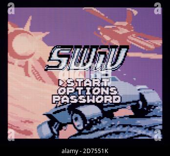Swiv - Nintendo Game Boy Color Videogame - Editorial use only Stock ...