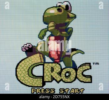 Croc 2 - Nintendo Game Boy Color Videogame - Editorial use only Stock ...
