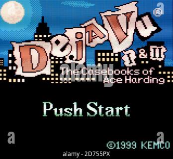 Deja Vu - Nintendo Game Boy Color Videogame - Editorial use only Stock ...
