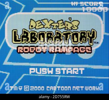 Dexter's Laboratory - Robot Rampage - Nintendo Game Boy Color Videogame ...