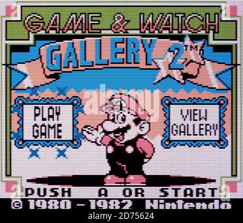 Game & Watch Gallery 3 - Nintendo Game Boy Color Videogame - Editorial use only Stock Photo - Alamy