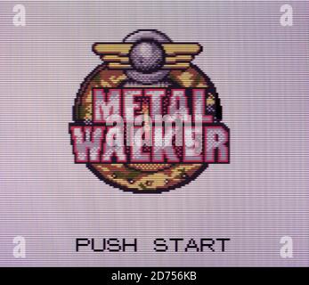 Metal Walker - Nintendo Game Boy Color Videogame - Editorial use only ...